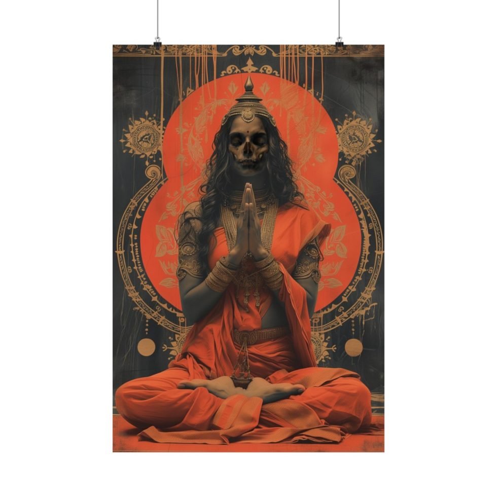 Ego Death & Zen Enlightenment of a yogi | Psychedelic Poster